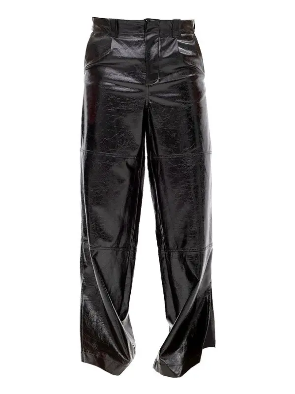 MAISON BOGOMIL Cut Flow Eco-leather Trousers - Black