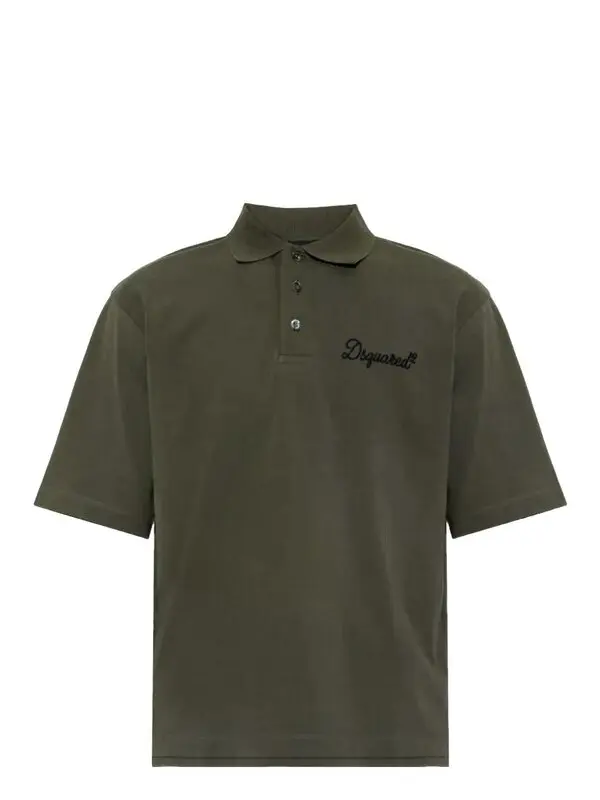 Dsquared2 Logo-embroidered Polo Shirt - Green