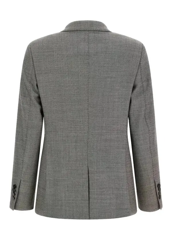 Alberto Biani Double-breasted Grisaille Blazer - Grey