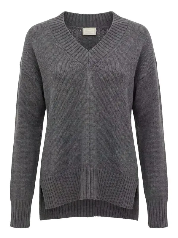 DRUMOHR V-neck Knitted Sweater - Grey