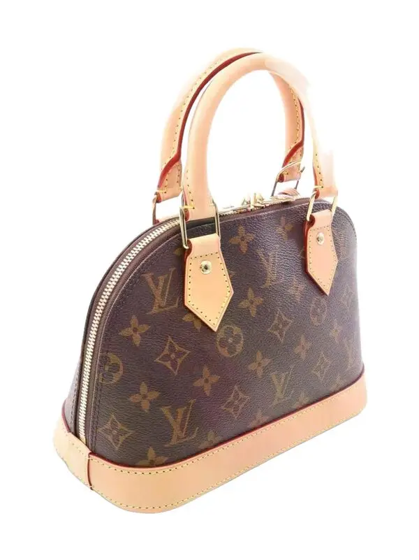 LOUIS VUITTON Monogram Alma Bb Tote Bag - Brown
