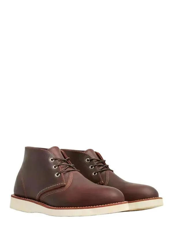 Red Wing Work Chukka Leather Boots - Brown