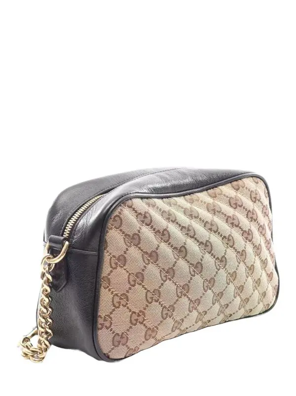 Gucci Gg Marmont Chain-strap Crossbody Bag - Neutrals