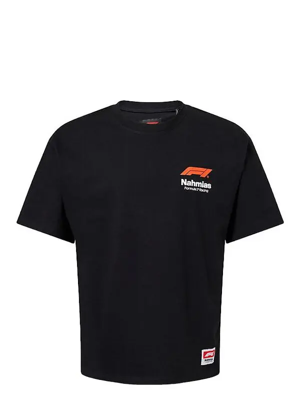 NAHMIAS F1 Boxy-fit Cotton T-shirt - Black