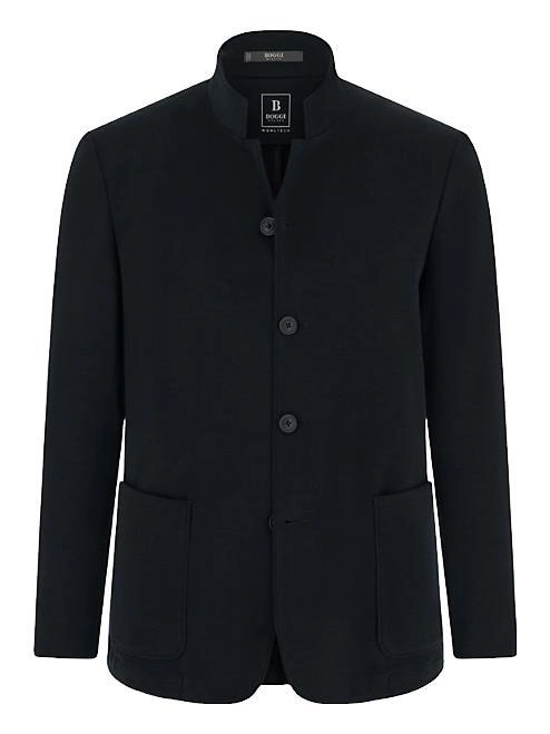 Boggi Milano Diagonal Regular-fit Stretch Wool-blend Blazer - Black