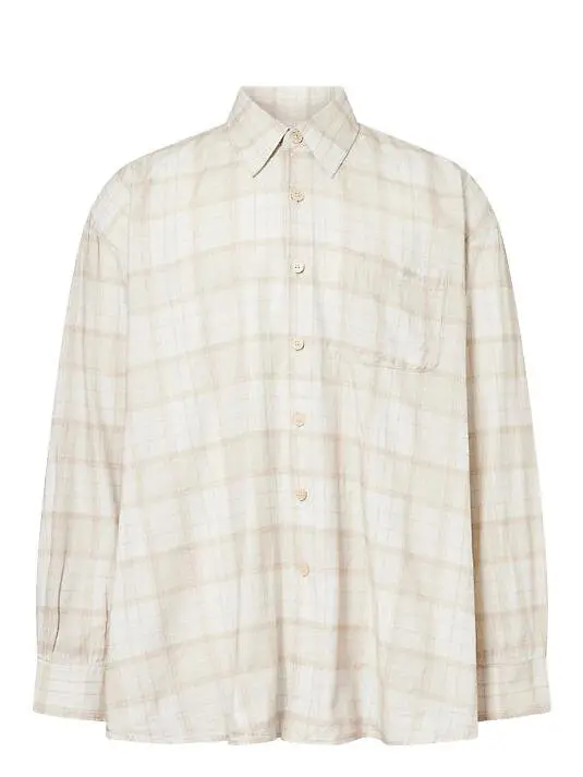 Our Legacy Borrowed Checked Cotton Shirt - Stella Check
