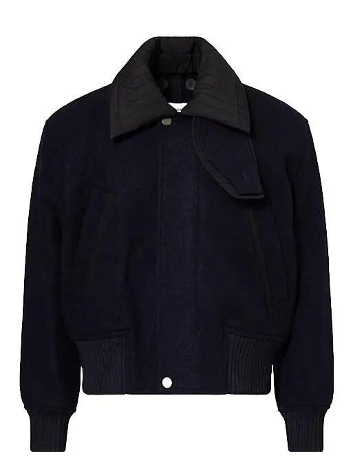 CRAIG GREEN Flight Relaxed-fit Wool Jacket - Navy