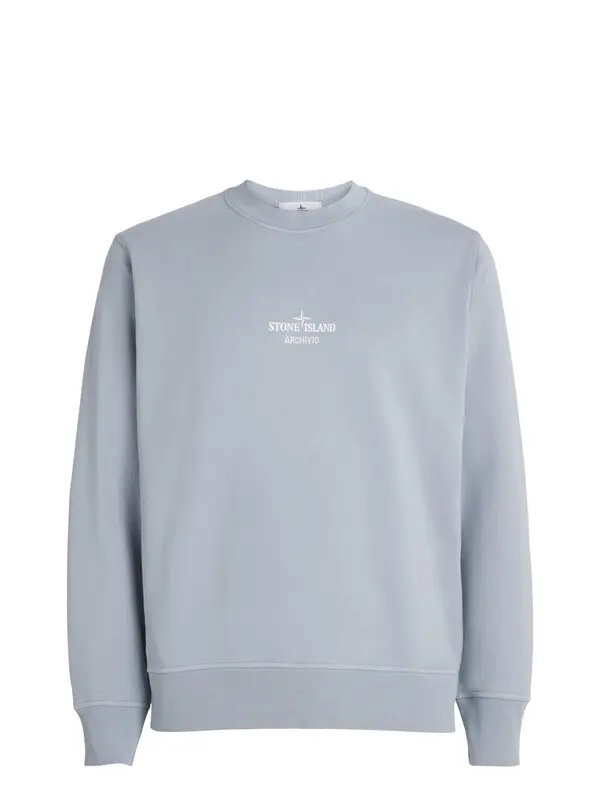 Stone Island Archivio Logo Sweatshirt - Grey
