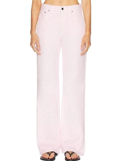 HAIKURE Korea Velvet Pier Flare Leg Trousers - Pink