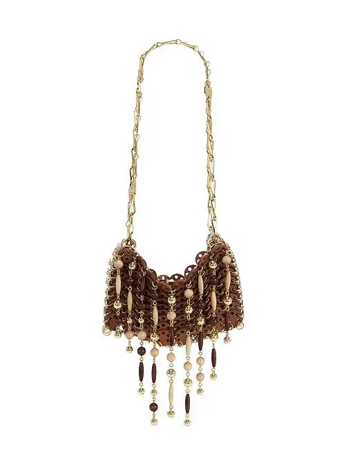 Rabanne Nano Shoulder Bag - Brown