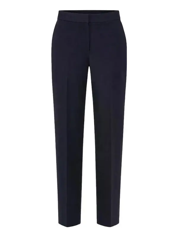 Max Mara Pressed Tailored Trousers - Blue