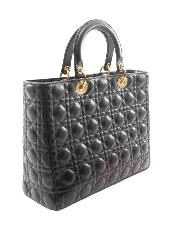 Dior Large Lady Canage Tote Bag - Black