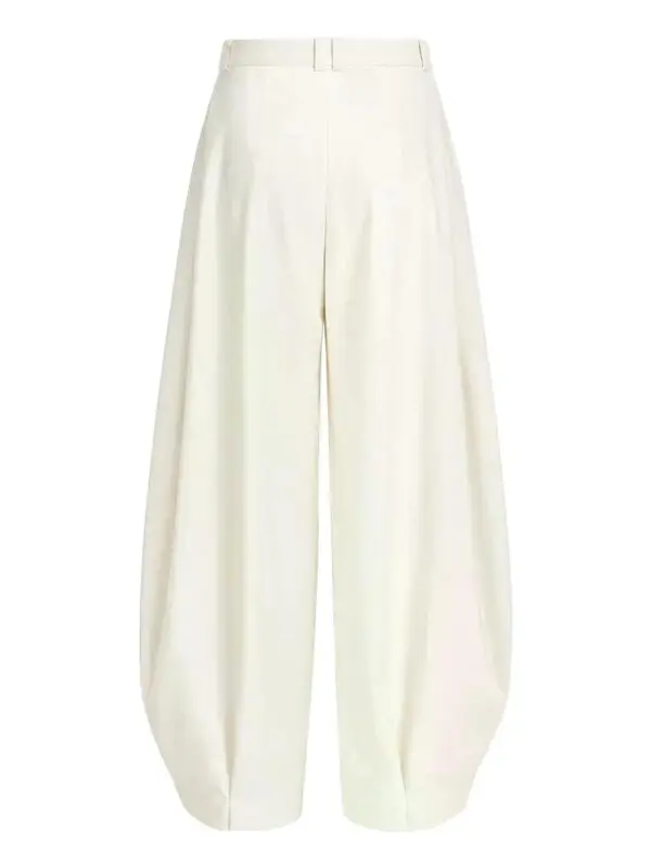 THE ROW Faustine Pleated Trousers - Neutrals