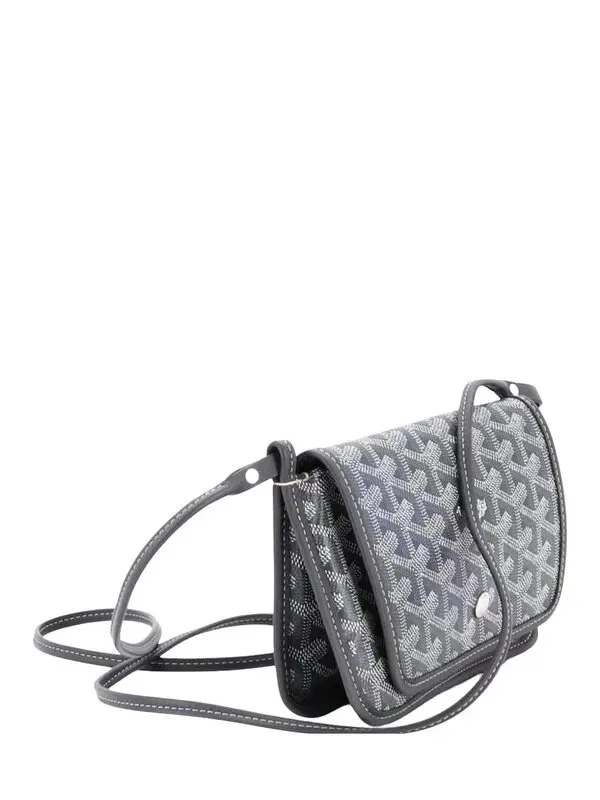 Goyard Plumet Clutch Wallet Coated Canvas Crossbody Bag - Grey