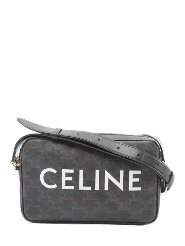 Celine Triomphe Shoulder Bag - Black