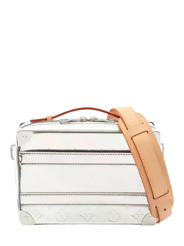 LOUIS VUITTON Monogram Mirror Soft Trunk Handbag - Silver