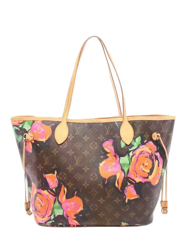 LOUIS VUITTON X Stephen Sprouse Mm Neverfull Tote Bag - Brown