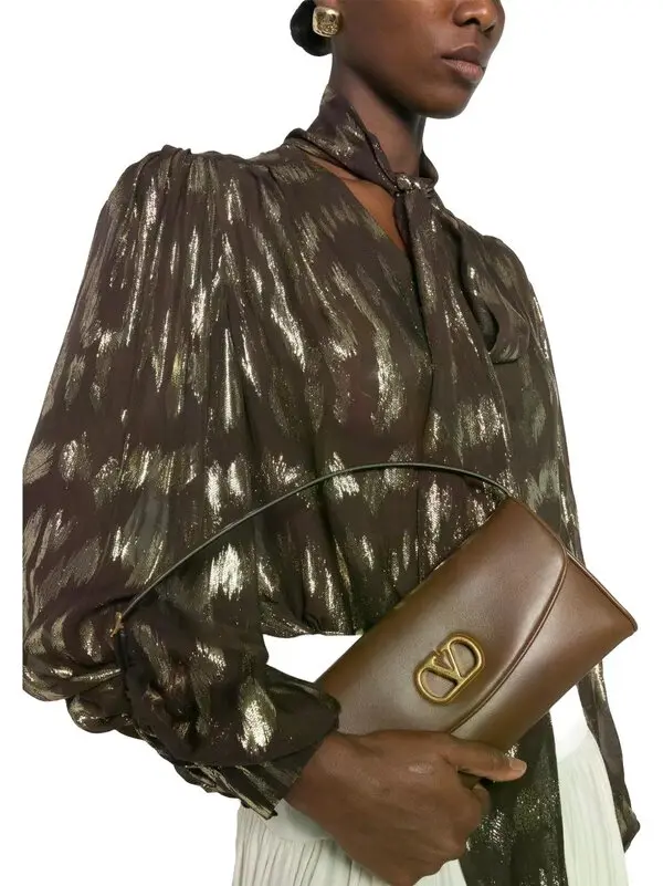 Valentino Garavani Vlogo Signature Shoulder Bag - Brown