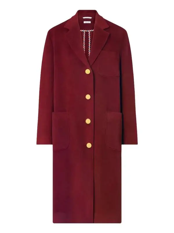 Thom Browne Bell-sleeve Cashmere Coat - Red