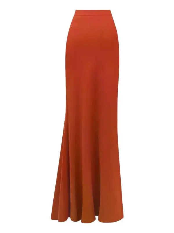 GEMY MAALOUF High-waisted Mermaid Skirt - Orange
