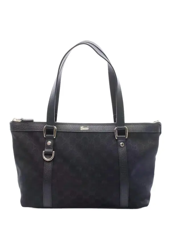 Gucci Gg Canvas Tote Bag - Black