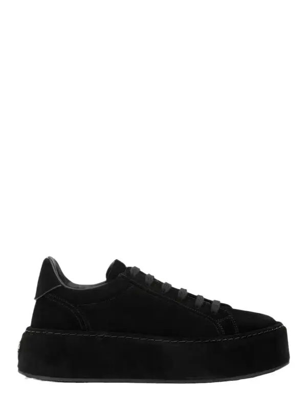 Casadei Suede Platform Sneakers - Black