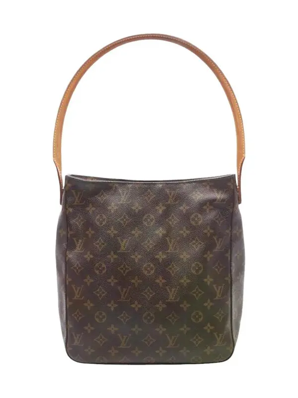 LOUIS VUITTON 2001 Monogram Looping Gm Shoulder Bag - Brown