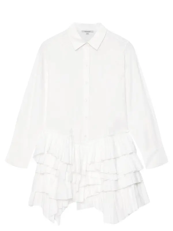 ALLSAINTS Organic Cotton Kristi Shirt Dress - White
