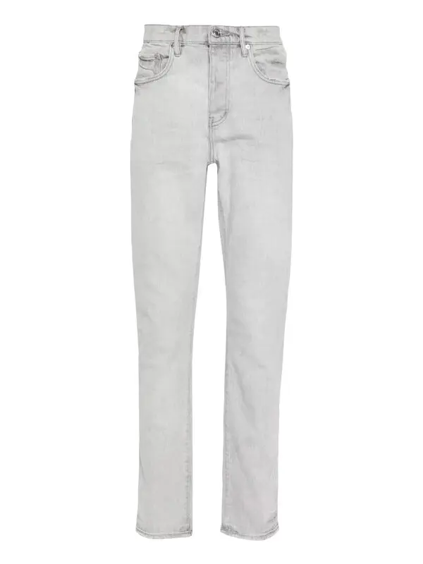 PURPLE BRAND Mid-rise Straight-leg Jeans - Grey
