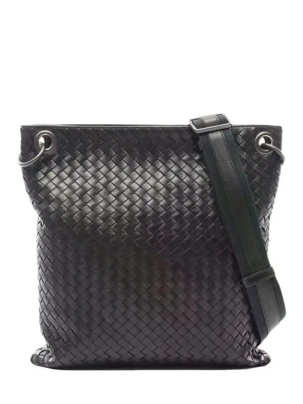 Bottega Veneta Woven Shoulder Bag - Black