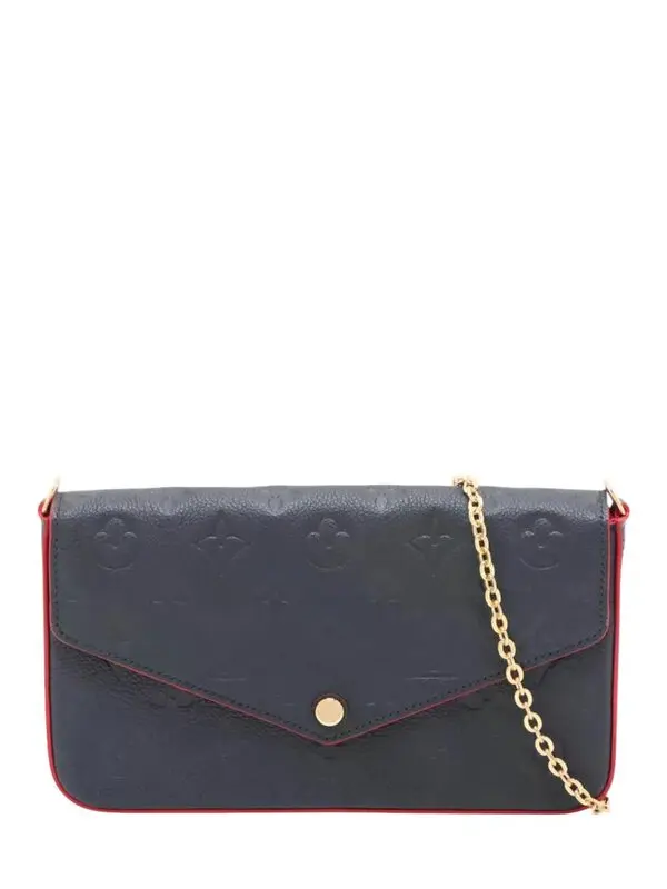 LOUIS VUITTON Monogram Empreinte Pochette Felicie Crossbody Bag - Blue