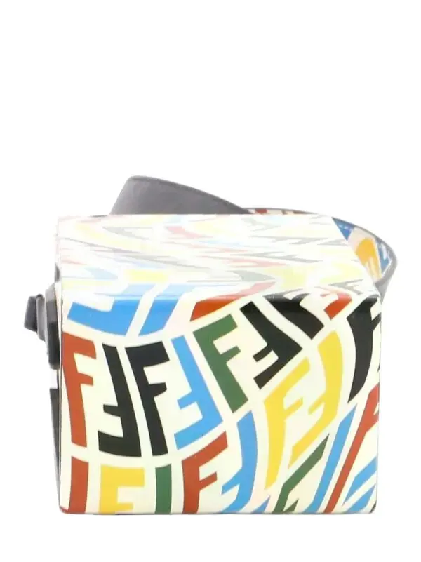 Fendi Vertical Box Vertigo Zucca Leather Crossbody Bag - Multicolour