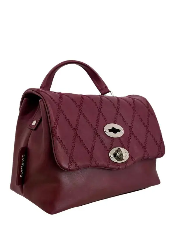 ZANELLATO Baby Postina Tote Bag With Stud Embellishments - Red