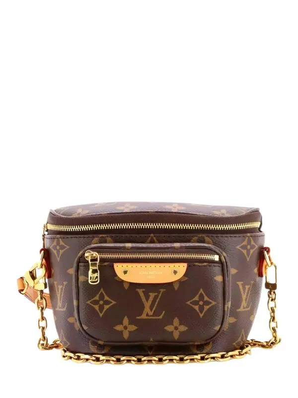 LOUIS VUITTON Monogram Canvas Mini Belt Bag - Brown