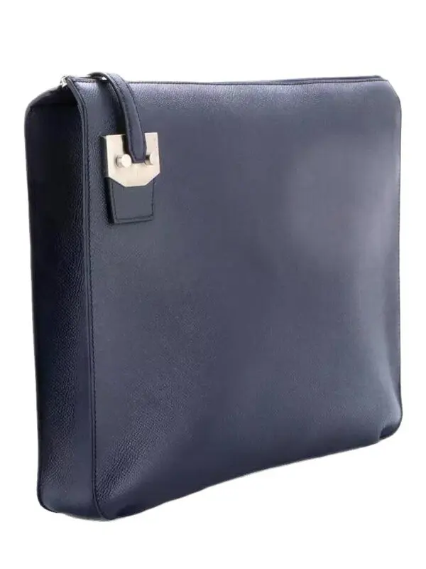Hermès Cityhall Pouch Epsom Clutch Bag - Blue