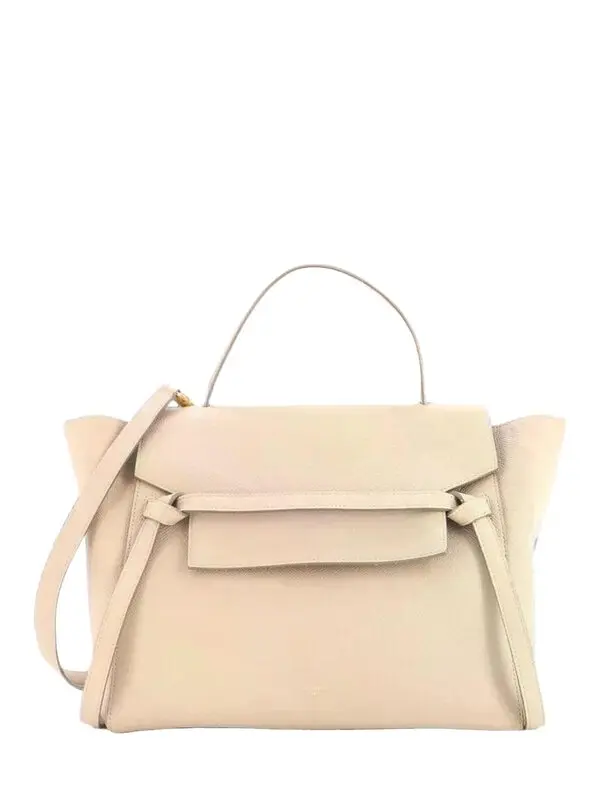 Celine Textured Leather Mini Belt Bag - Neutrals