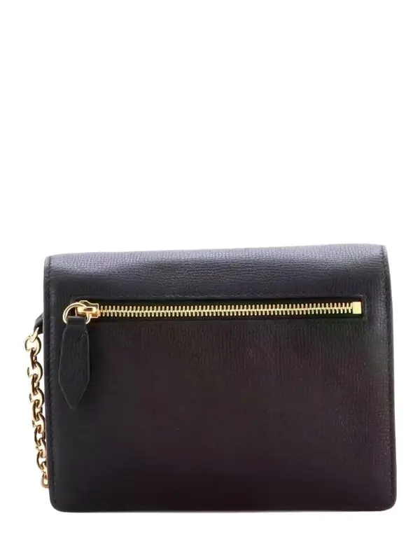 Burberry Leather And House Check Canvas Crossbody Bag - Black
