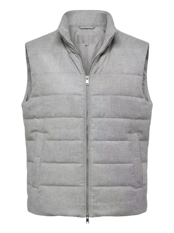 TOMBOLINI Zip-up Quilted Gilet - Grey