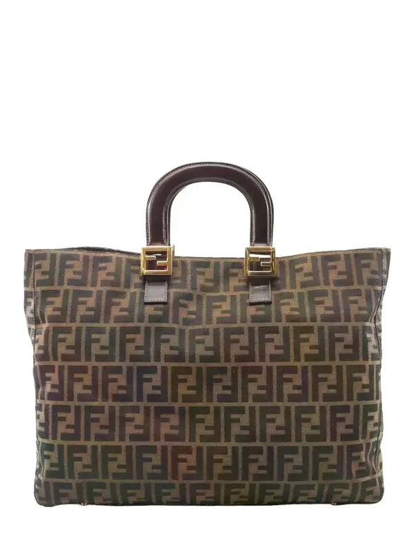 Fendi 2010s Zucca Tote Bag - Brown
