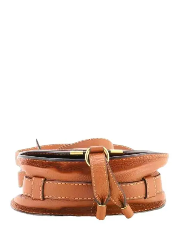 Chloé Marcie Small Leather Crossbody Bag - Brown