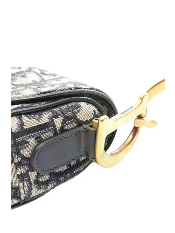 Dior Saddle Oblique Jacquard Shoulder Bag - Neutrals