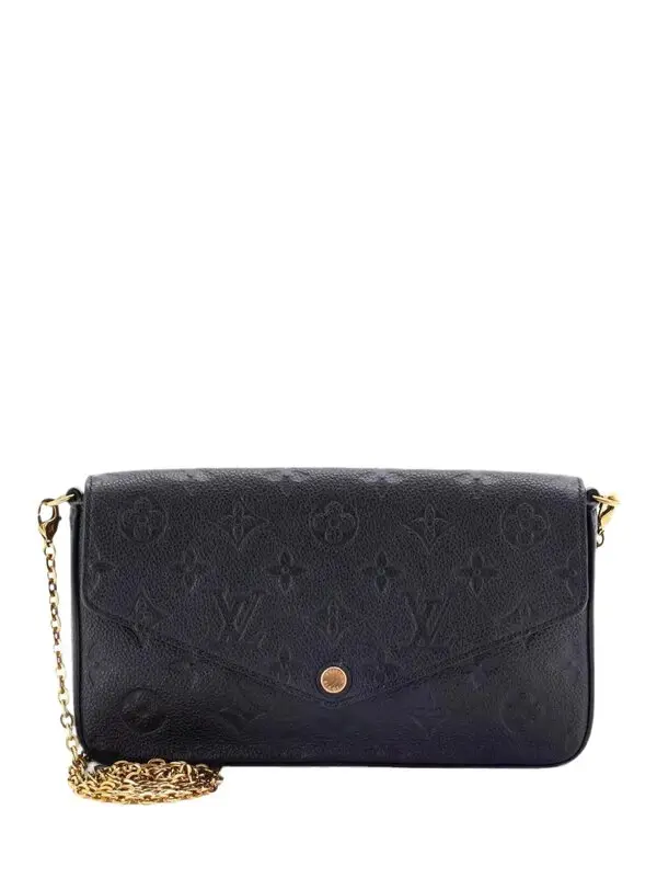 LOUIS VUITTON Monogram Empreinte Felicie Pochette - Black