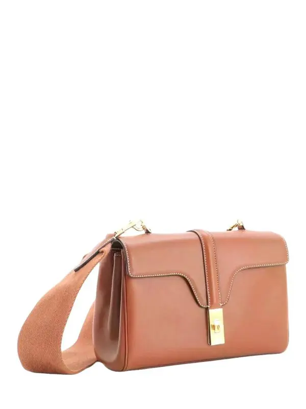 Celine Soft 16 Shoulder Bag In Smooth Calfskin - Brown