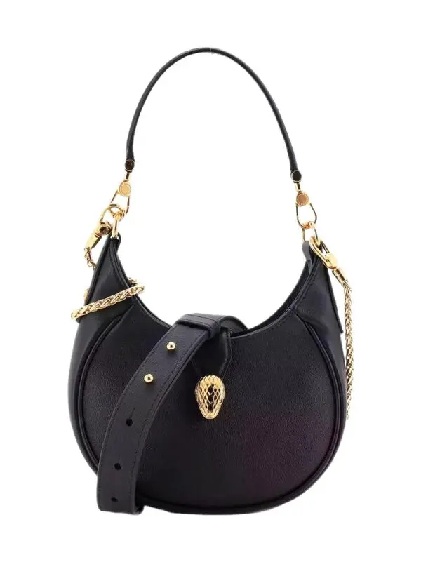 BVLGARI Serpenti Ellipse Crossbody Bag - Black