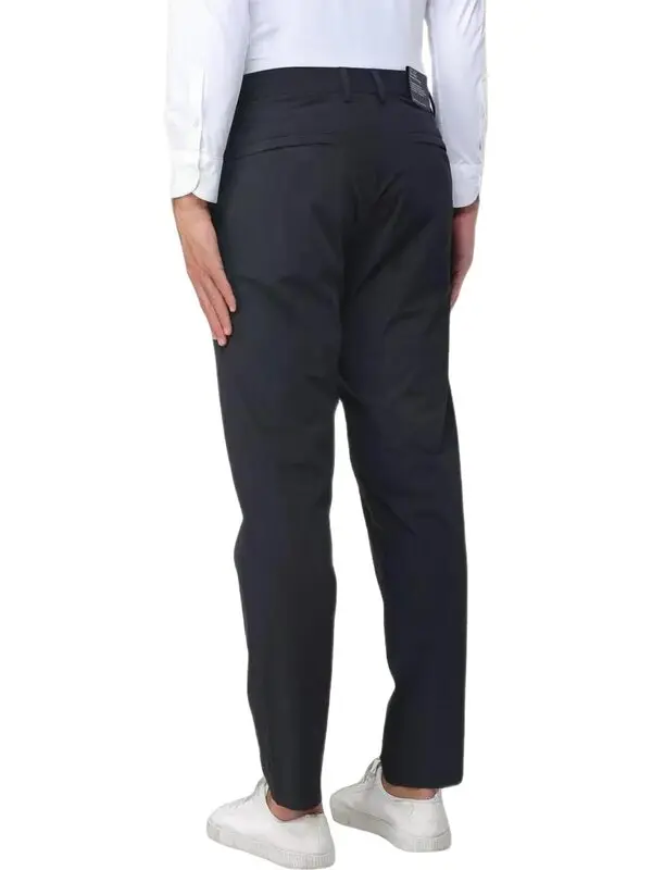 SAVE THE DUCK Welt-pocket Straight Leg Trousers - Black