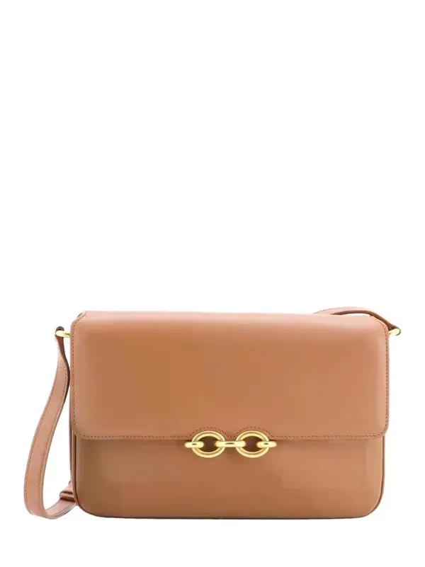 Saint Laurent Le Maillon Shoulder Bag Leather - Brown