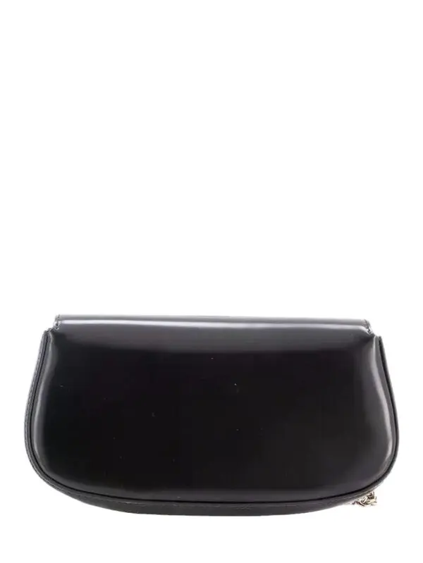 Gucci Bamboo Night Chain Leather Small Clutch Bag - Black