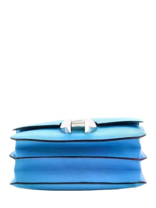 Hermès 2002 Evercolor 20 Shoulder Bag - Blue