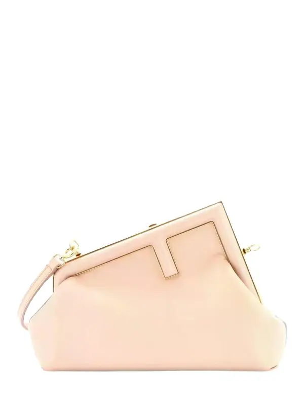 Fendi Small Leather Clutch Bag - Neutrals