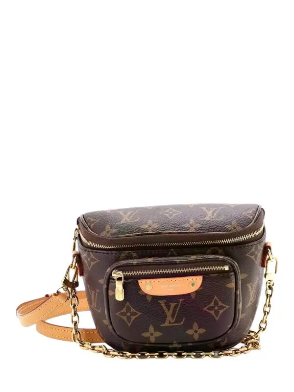 LOUIS VUITTON Monogram Canvas Mini Belt Bag - Brown